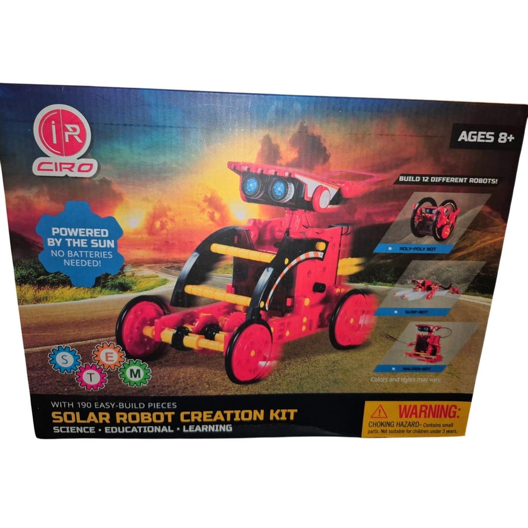 Ciro Solar Robot Creation Kit With 190 Easy-build Pieces for Ages 8+ - Etsy