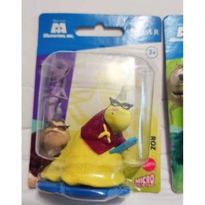 Disney Pixar Monsters Inc. Micro Collection Mike Wazowski & Roz Figures ...
