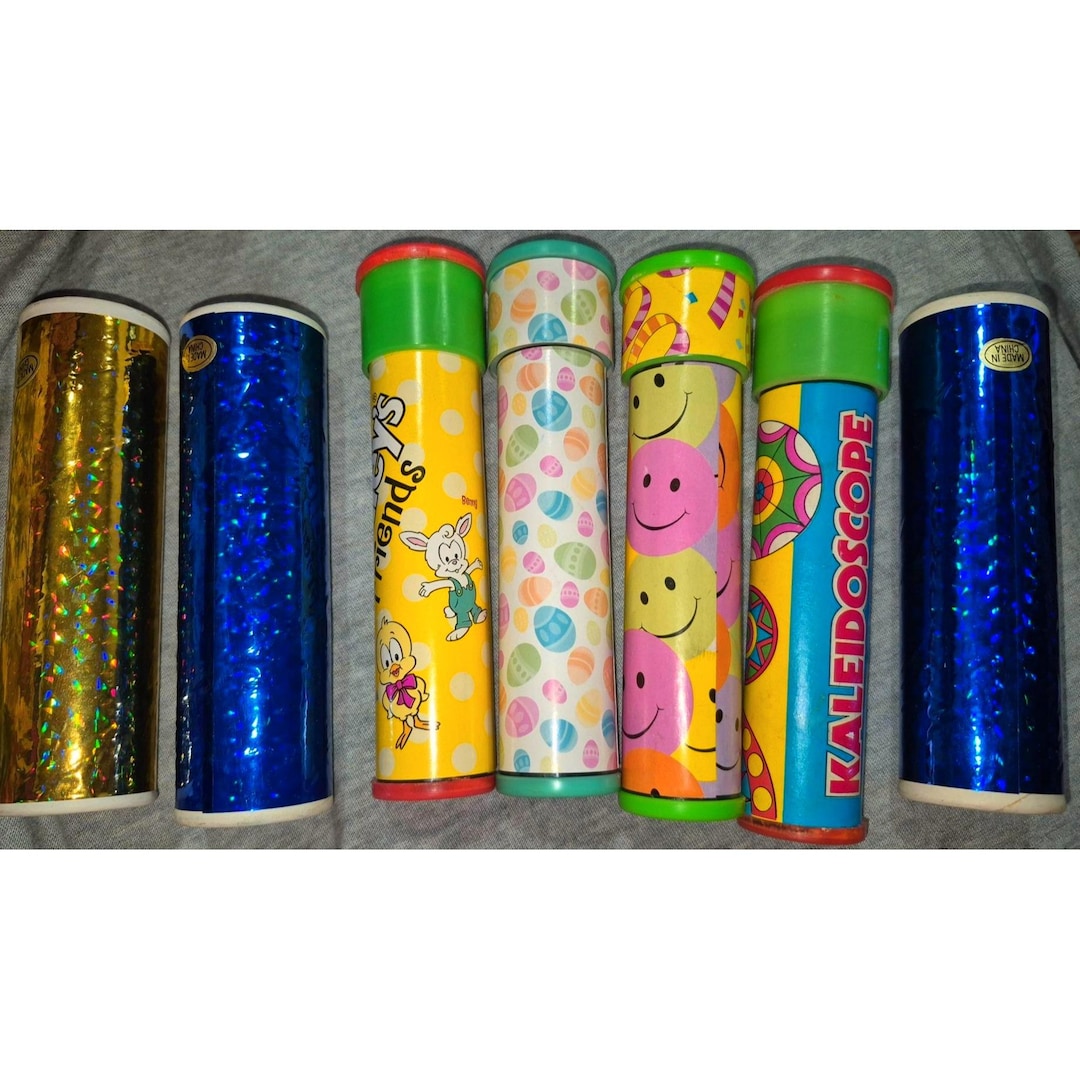 7 Vintage Handheld Kaleidoscopes Colorful Designs Patterns - Etsy
