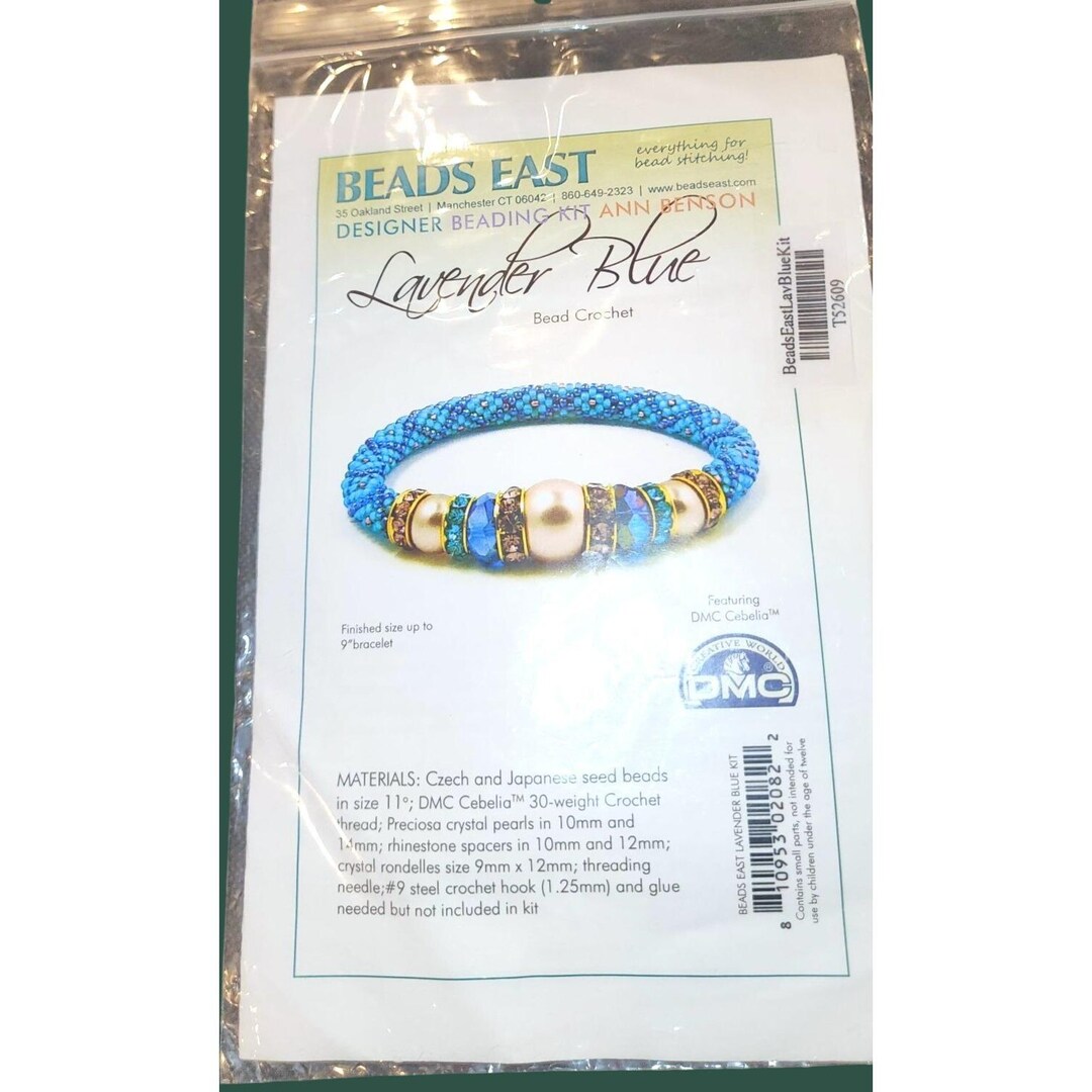 Nevada Bead Crochet Bracelet Kit New Lavender Blue - Etsy