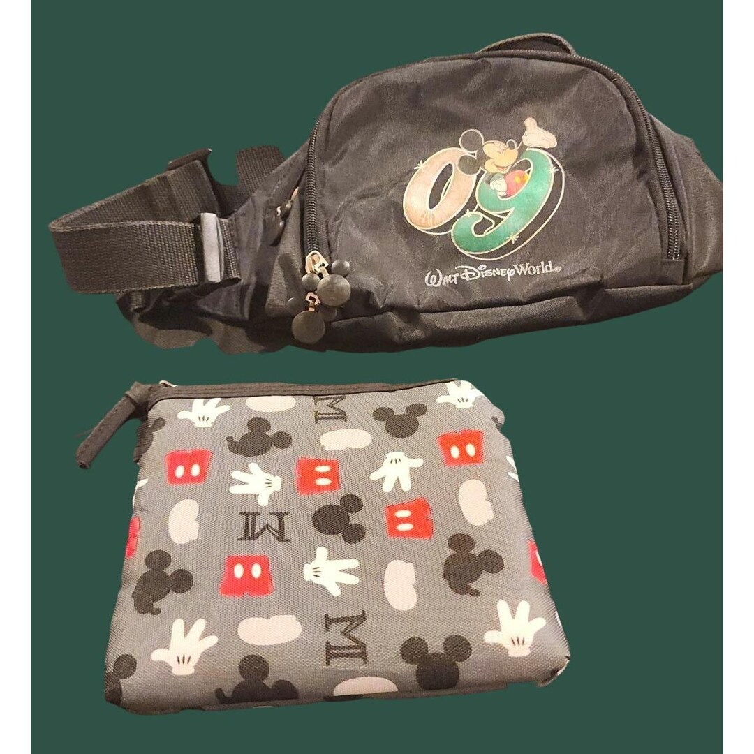 Vintage Walt Disney World Mickey Mouse Fanny Pack & Pouch Set - Etsy