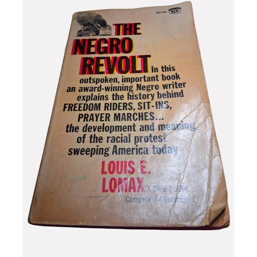 The Negro Revolt by Louis E. Lomax Vintage Paperback 1960 Complete ...