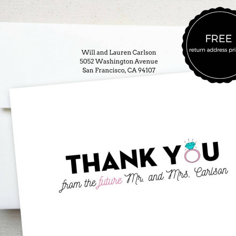 Mr and Mrs Thank You - Etsy