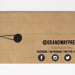 Self-inking Social Media Stamp, Wooden Handle Stamp, Business Stamp ...