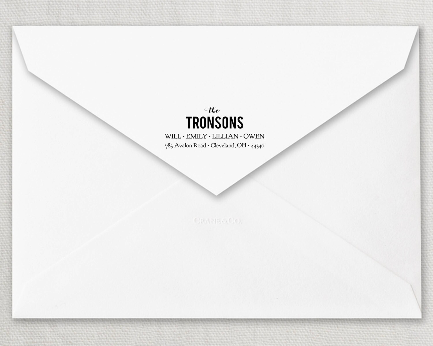 Personalized Family Address Stamp, Self-inking, Housewarming Gift - Etsy