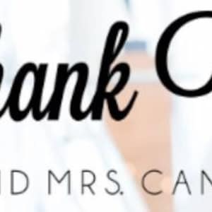 Thank You From Mr. and Mrs., Personalized Wedding Thank You Note ...