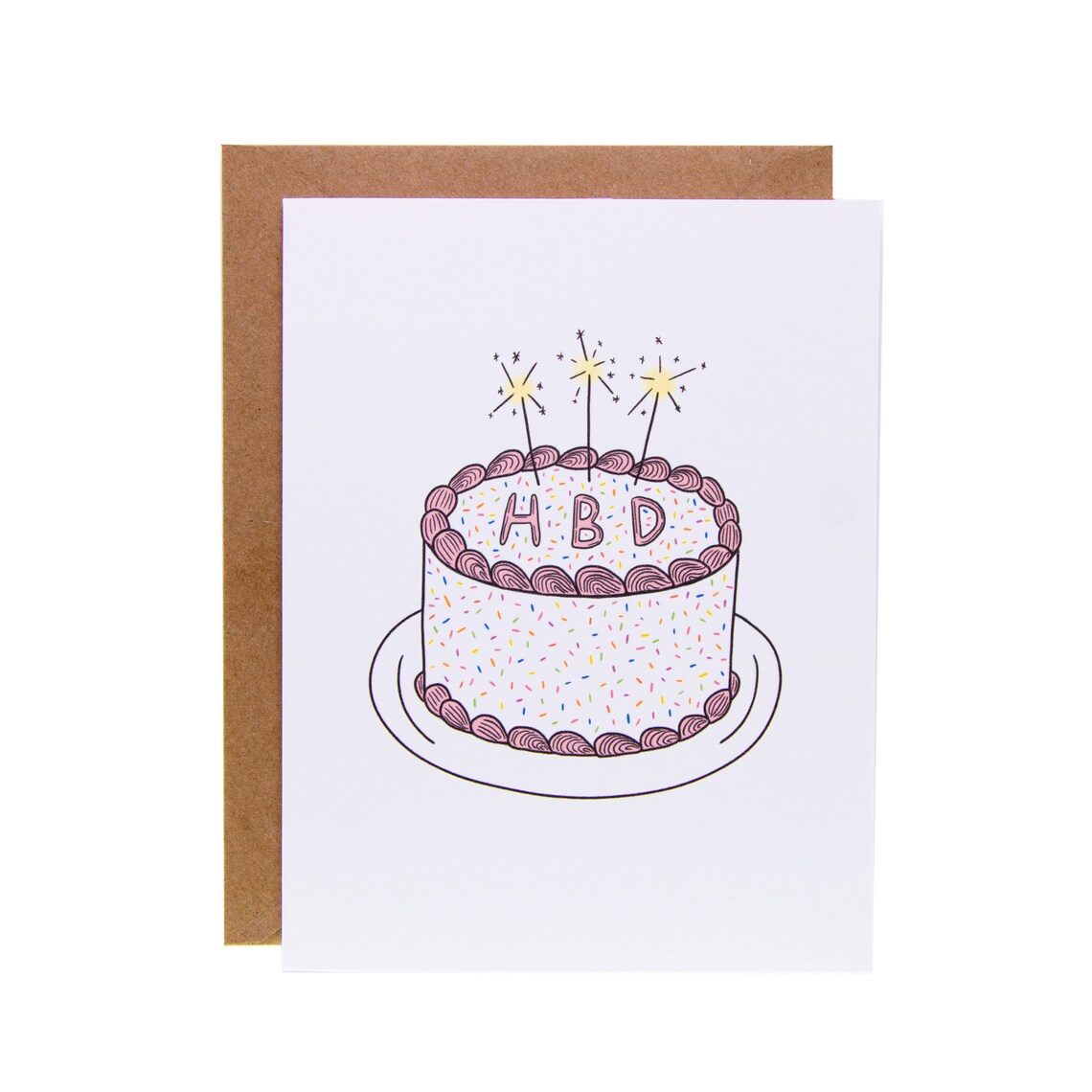 Unique Happy Birthday Card Cute Happy Birthday Card HBD - Etsy