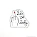 Vinyl Middle Finger Sticker Vinyl Water Bottle Sticker Vinyl Computer ...