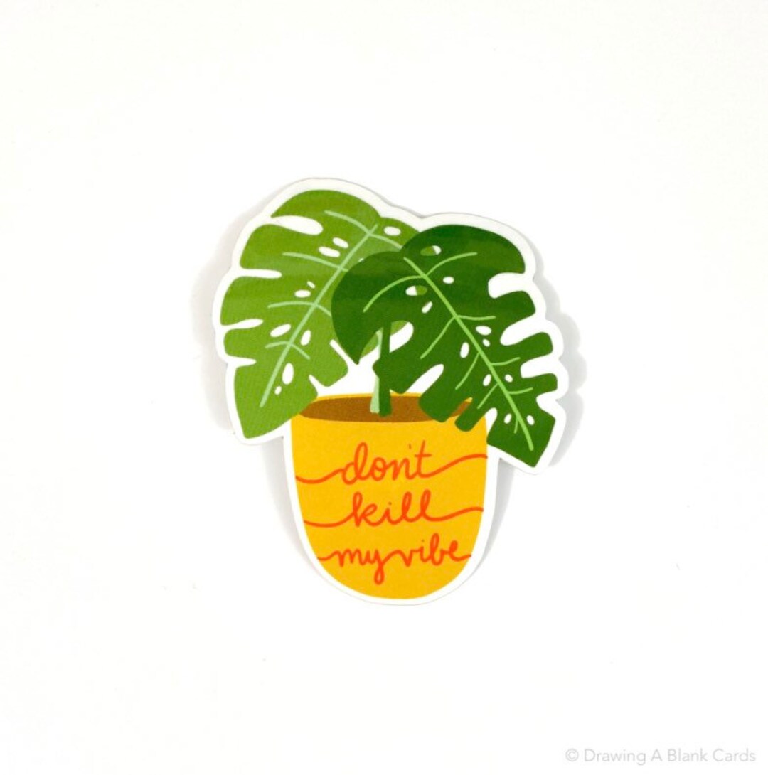 Vinyl Plant Sticker | Vinyl Water Bottle Sticker | Vinyl Computer ...