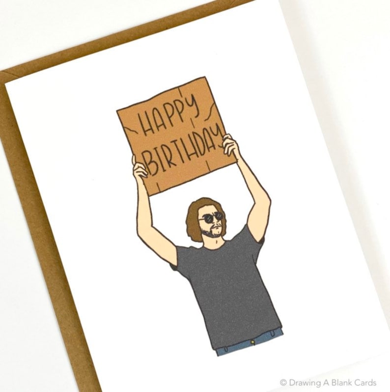 Funny Happy Birthday Card Unique Happy Birthday Card Sign | Etsy