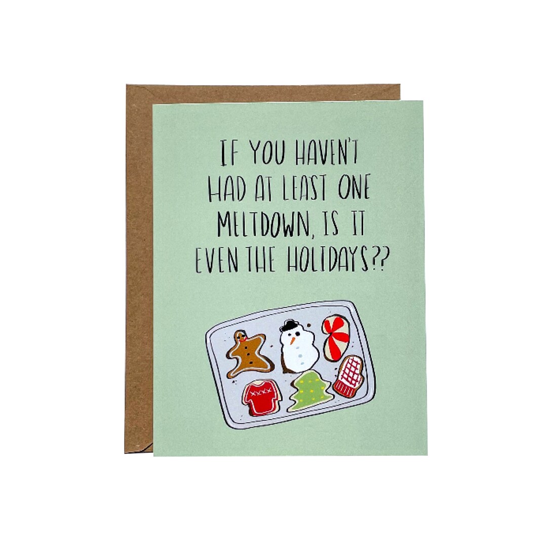 Funny Christmas Card | Unique Christmas Card | Christmas Meltdown Card ...