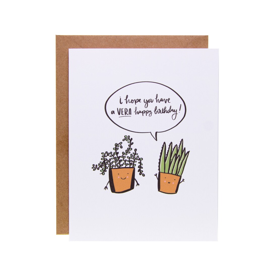 Funny Birthday Card | Unique Birthday Card | Cute Birthday Card | Plant ...
