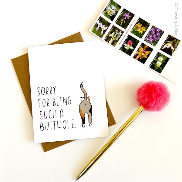 Funny Apology Card - Etsy