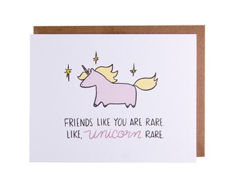 Rare Friendship Card | Etsy