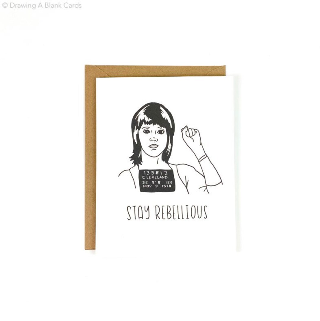 Unique Activist Card Girl Power Card Feminist Card Stay Rebellious - Etsy