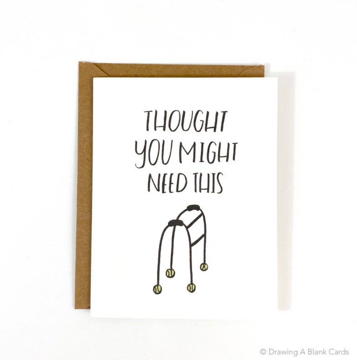 Funny Birthday Card Thought You Might Need This Walker | Etsy