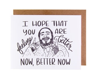 Feel Better Card - Etsy