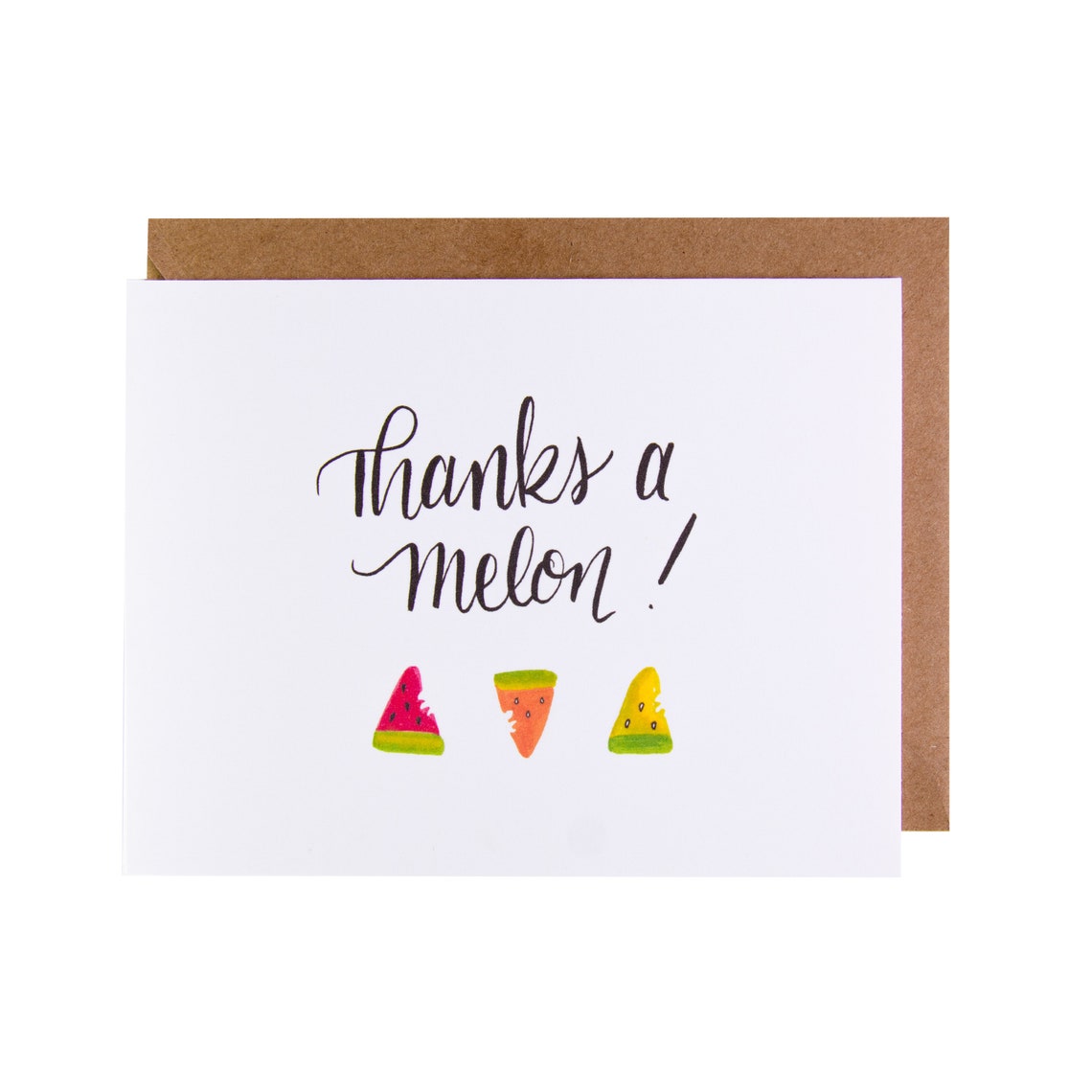 Cute Thank You Card Thanks a Melon | Etsy