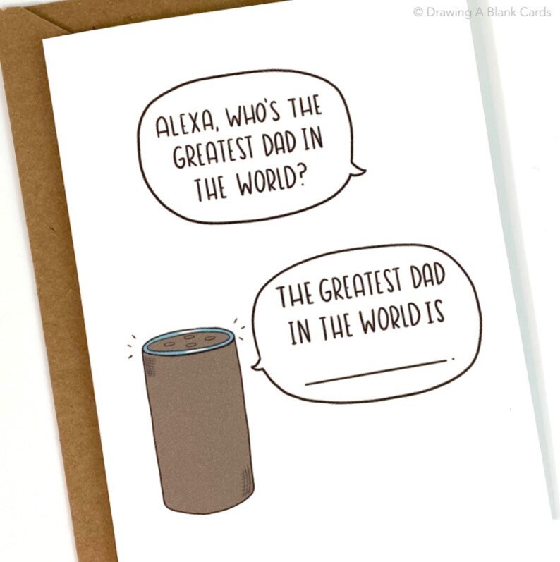 Funny Fathers Day Card Unique Fathers Day Card Greatest | Etsy