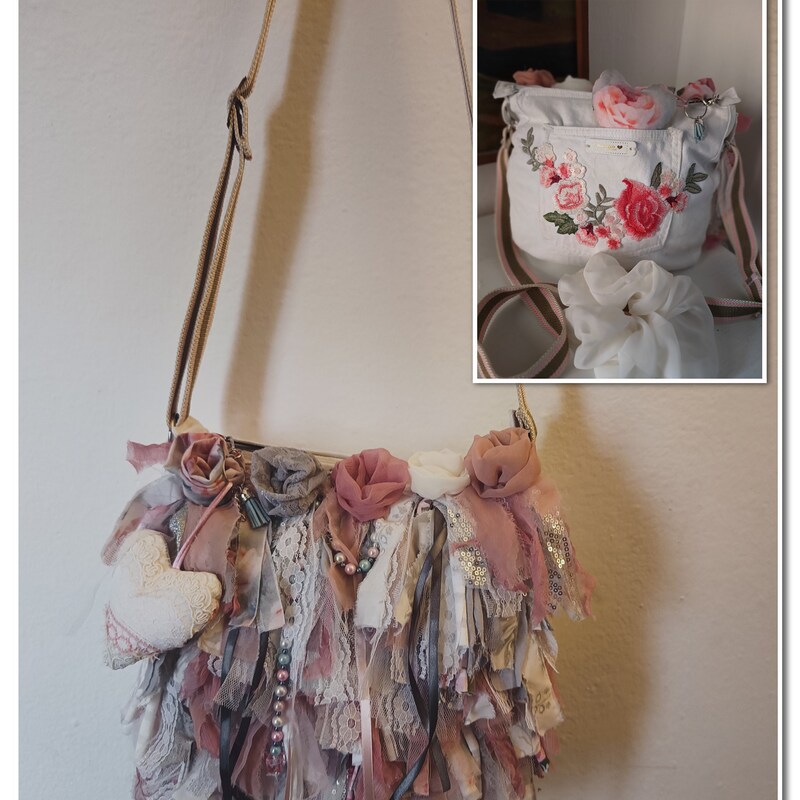 Shabby Chic Handbag - Etsy