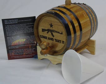 Charred American White Oak Aging Barrel | Etsy