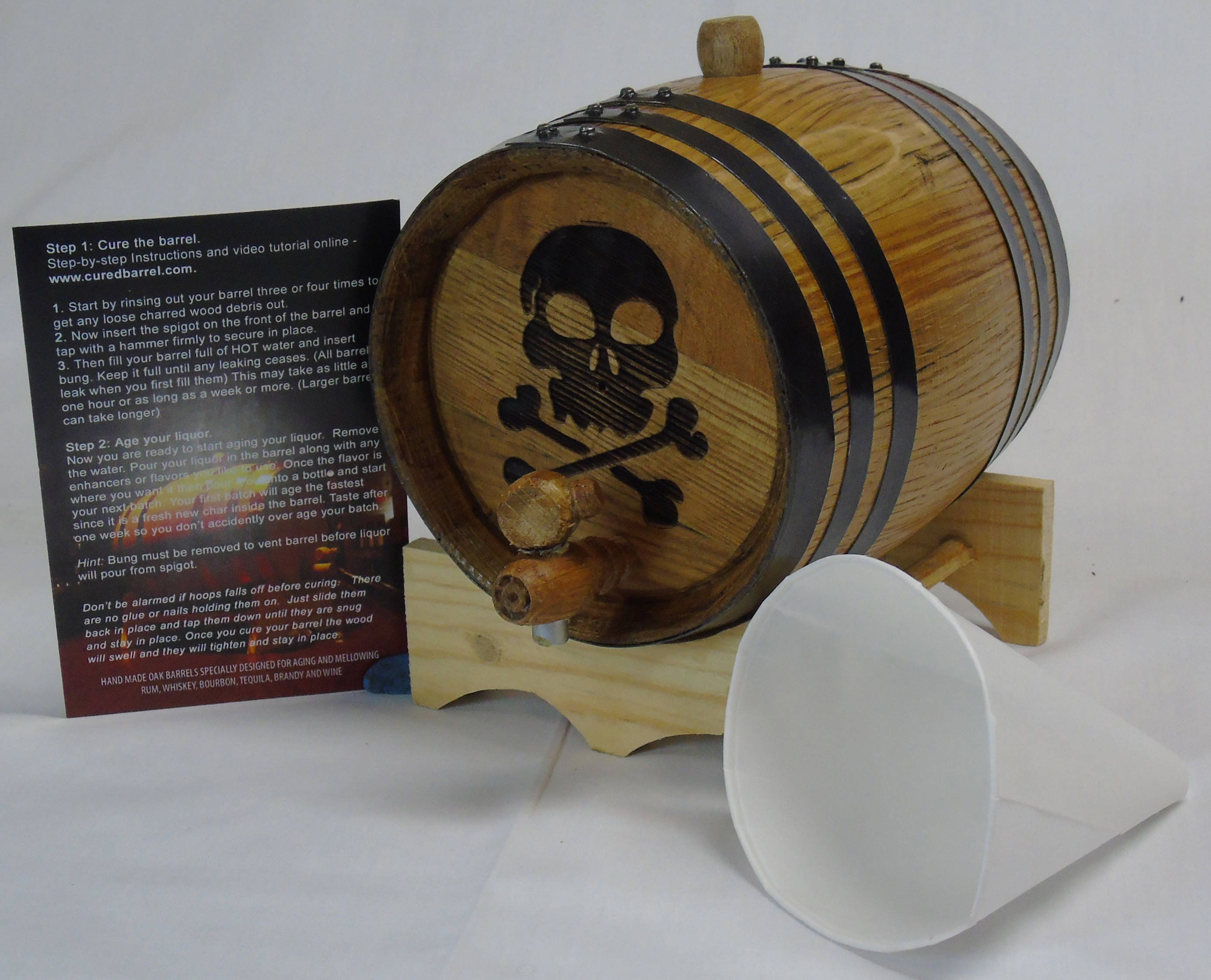 Engraved 2 Liter Charred American White Oak Aging Barrel - Etsy