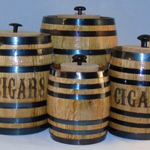 Cigar Barrel Humidor Kit With Flavored Essence - Etsy