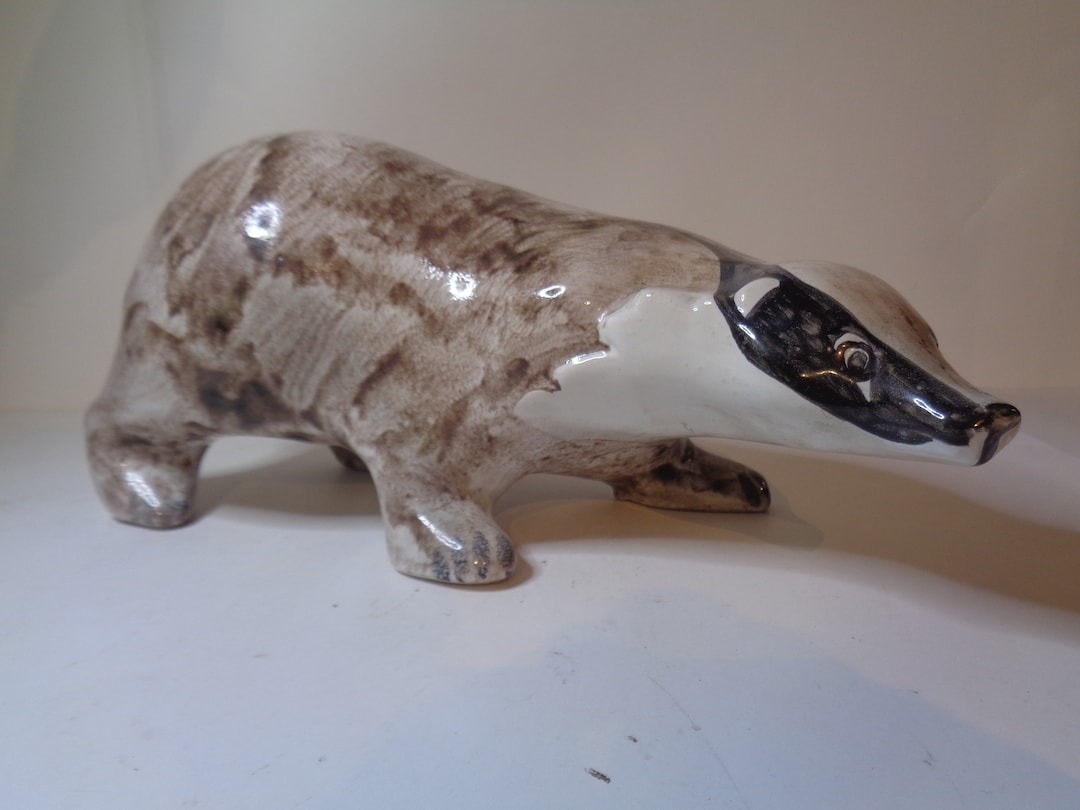 David Sharp Rye Pottery 1980's Large Badger Figure - Etsy