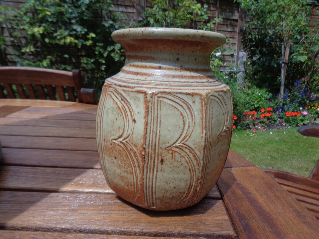 David Lloyd Jones Stoneware Vase 1970's - Etsy