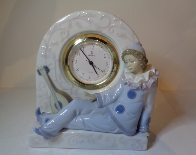 Lladro Pierrot Clock Number 5778 Issued 1991 - Etsy