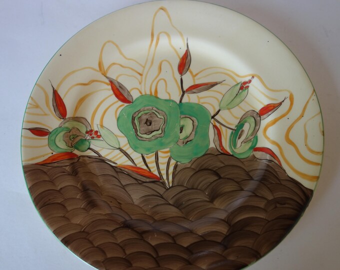 Clarice Cliff Bizarre Cabbage Flower Pattern 9 Inch Plate - Etsy