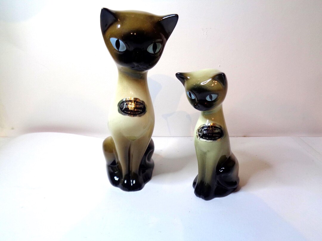 Trentham Art Ware Pair of Kitsch Cats From 1950's - Etsy