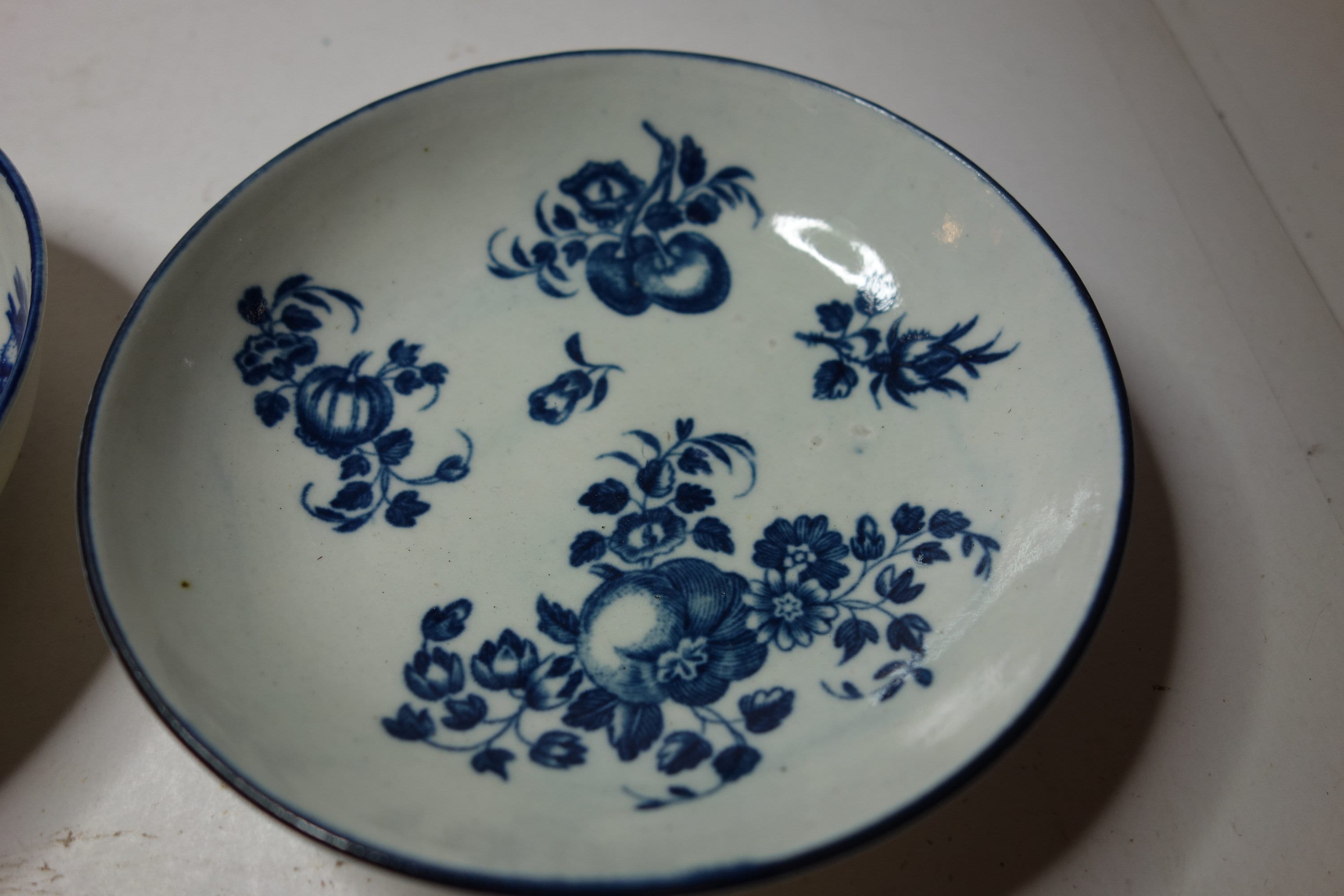 Early Worcester Pair Tea Saucers Fruit and Foliage Pattern 1770's - Etsy