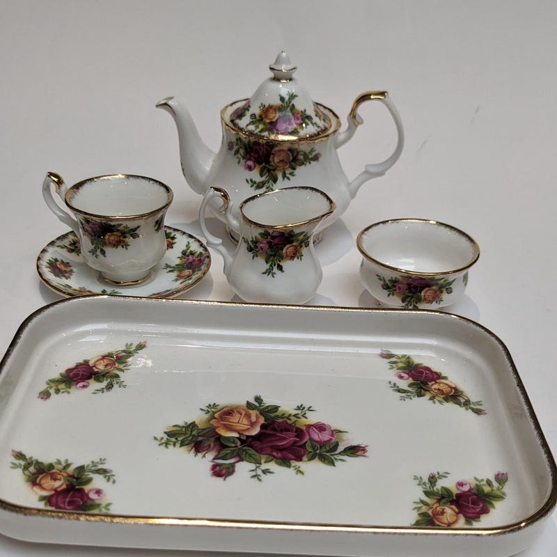 Miniature Rose Teapot - Etsy UK