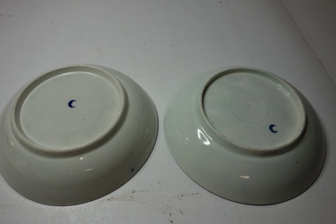 Early Worcester Pair Tea Saucers Fruit and Foliage Pattern 1770's - Etsy
