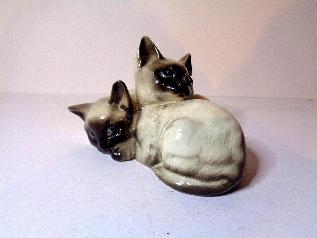 Beswick Cat - Siamese Kittens - Curled Together Number 1296 - Etsy