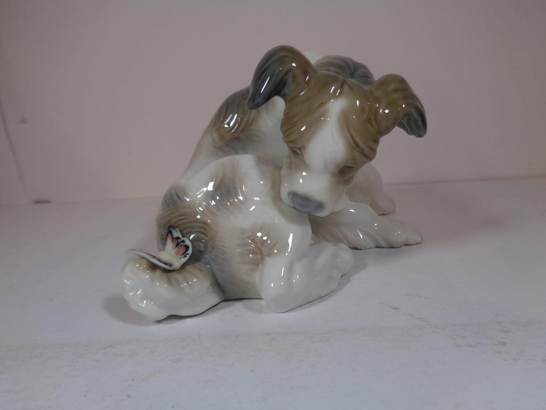 Lladro Dog and Butterfly Number 4917 Issued 1974 - Etsy