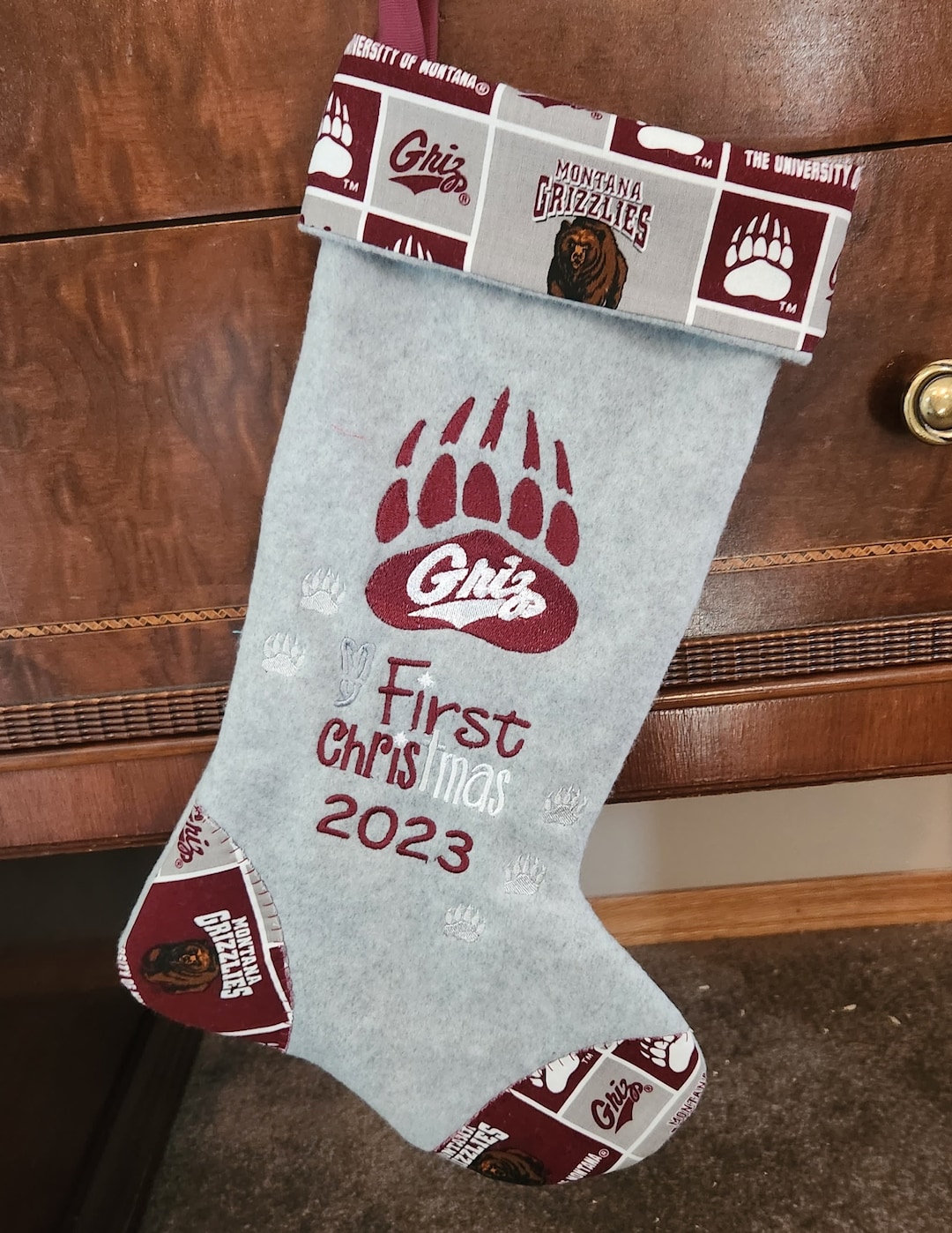 University of Montana Grizzlies my First Christmas - Etsy