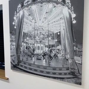 Carousel Wall Art, Merry-go-round Wall Art, Wall Art With Rhinestones ...