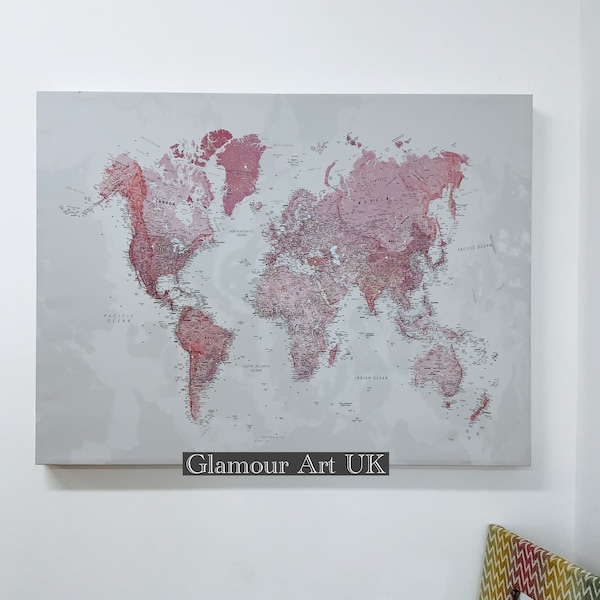 World Map Diamond Art - Etsy