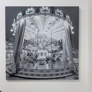 Carousel Wall Art, Merry-go-round Wall Art, Wall Art With Rhinestones ...