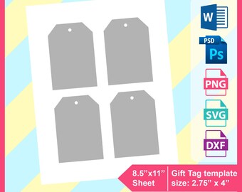 Gift tag template | Etsy