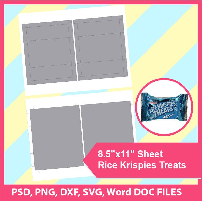 Rice Krispie Treat Wrapper Template Free