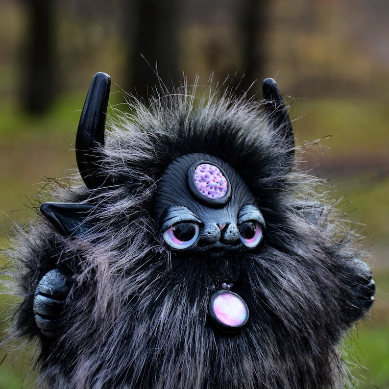 A Cute Magical Creature Fluffy Realistic Toy Pet OOAK - Etsy