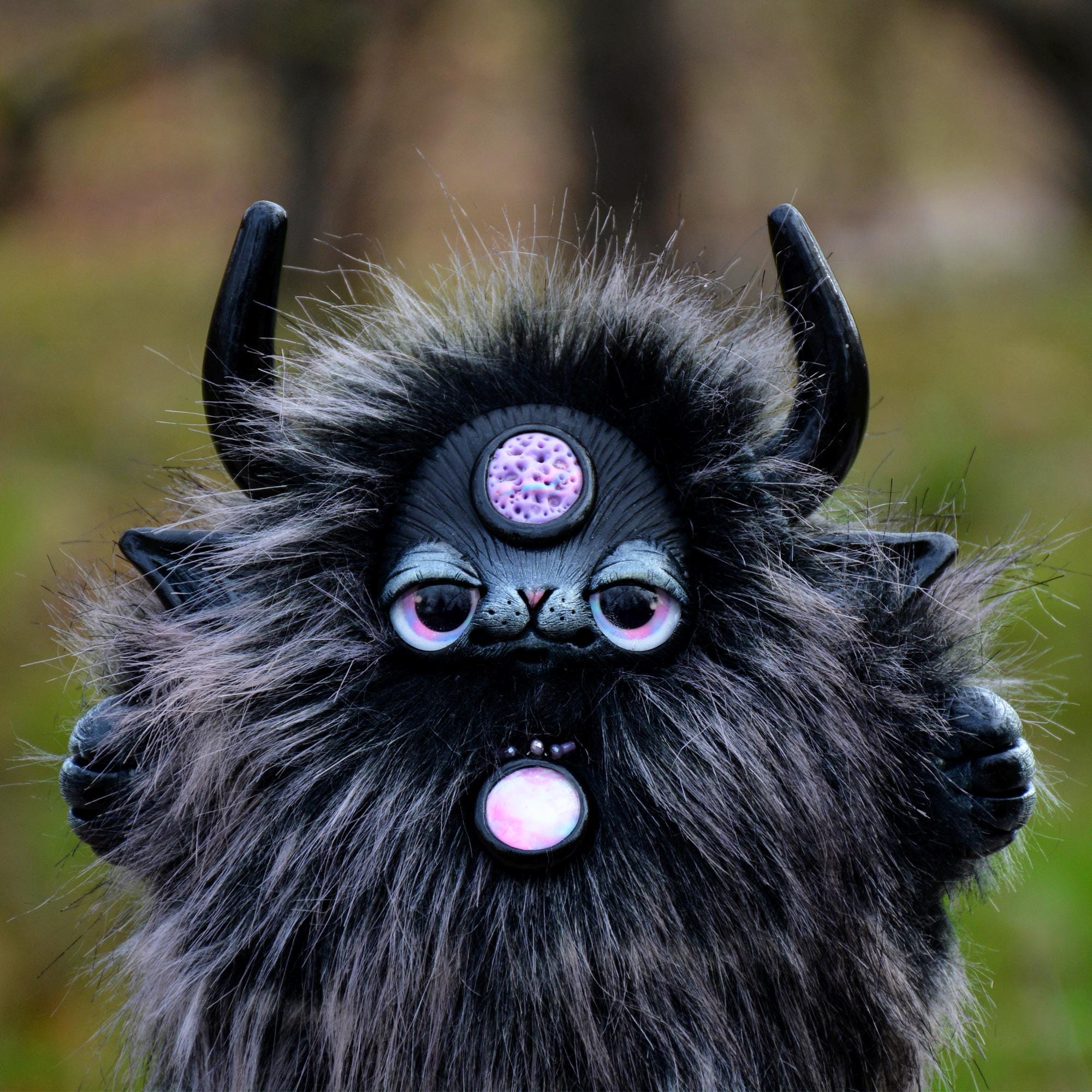 A Cute Magical Creature Fluffy Realistic Toy Pet OOAK - Etsy