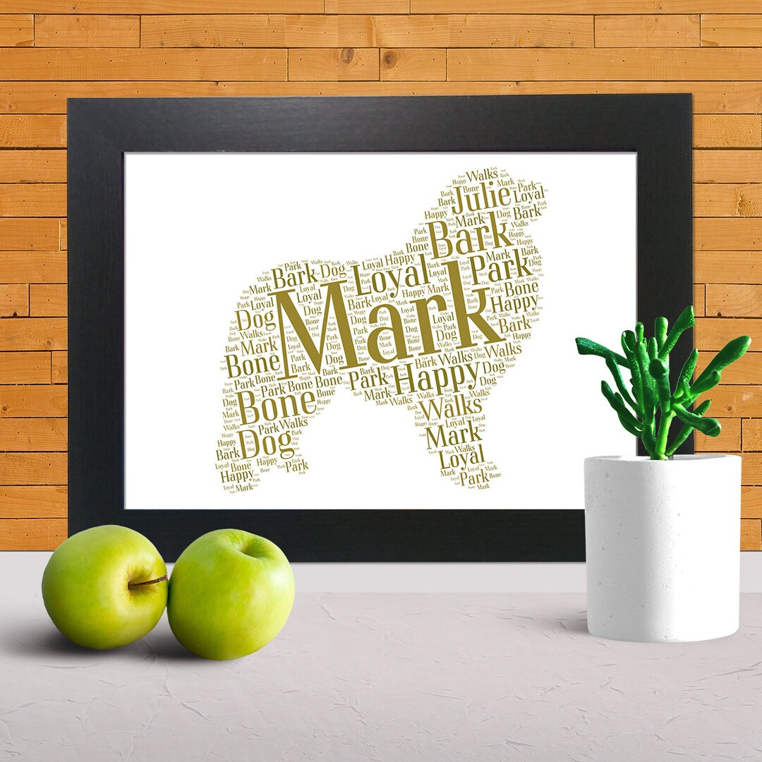 Personalised Great Pyrenees Word Art Print - Etsy