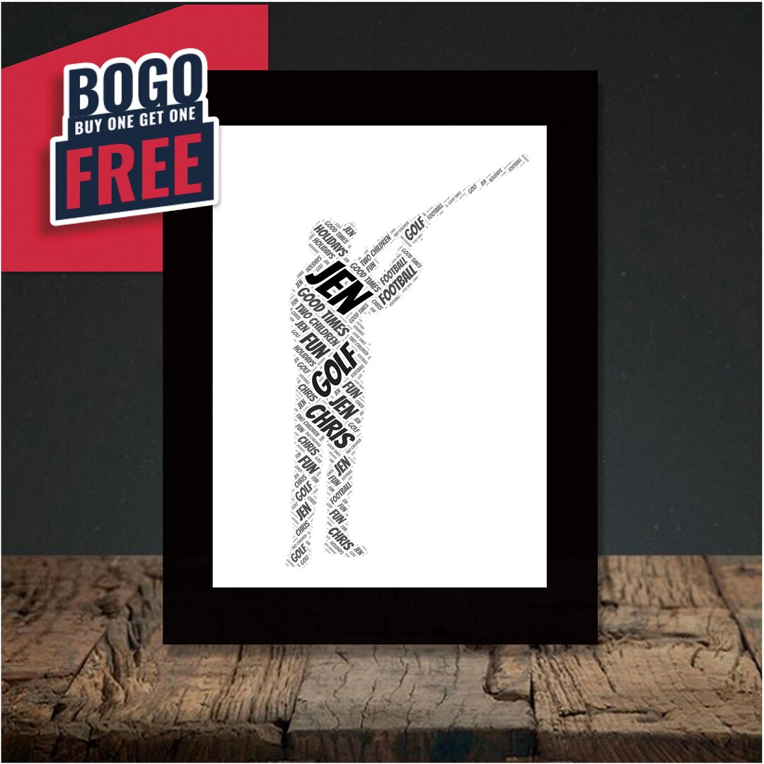 Personalised Hunter Word Art: Unique A4 and A3 Framed Gifts for Hunters ...