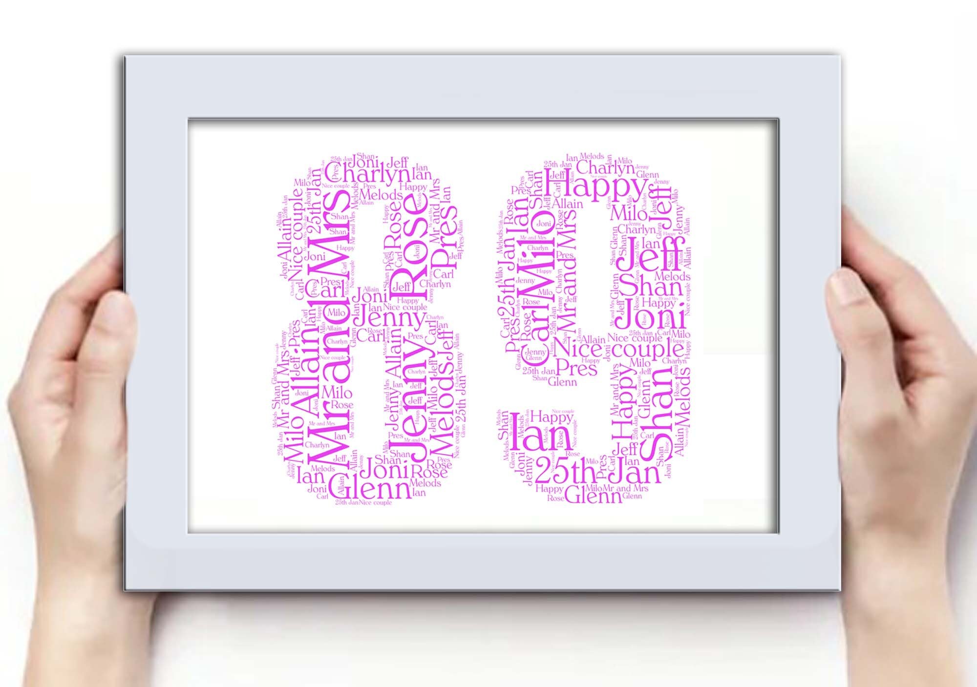 89o anniversario 89o compleanno 89 anni 89o anniversario - Etsy Italia
