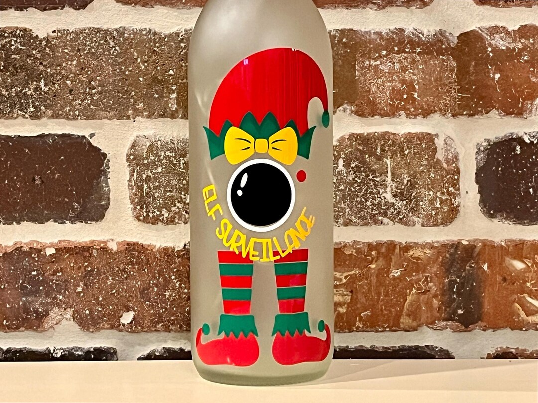 Christmas Decor/led Wine Bottle Cork Light/elf Surveillance/elf on the ...