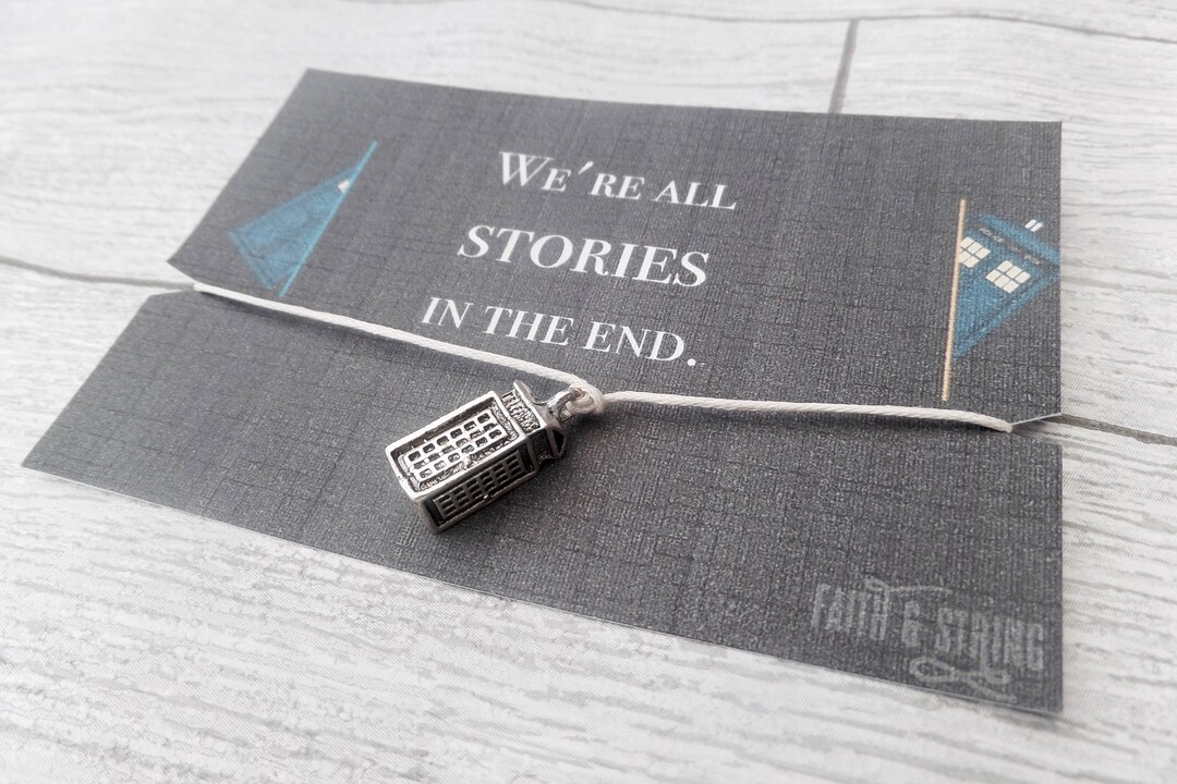 Doctor Who Inspired Friendship Bracelet: Silver Charm - Etsy